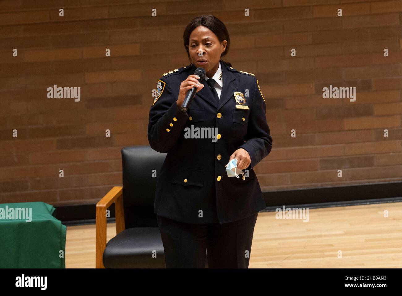 New York, New York, USA. 15th Dec, 2021. Chief of Patrol Juanita Holmes ...