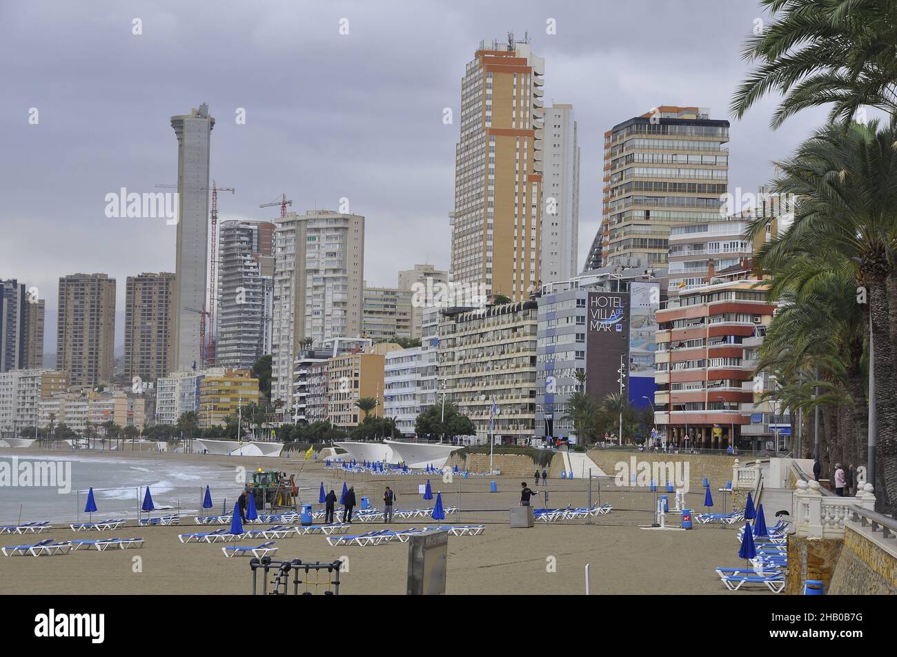 tower blocks Benidorm Andalucía Spain Stock Photo - Alamy