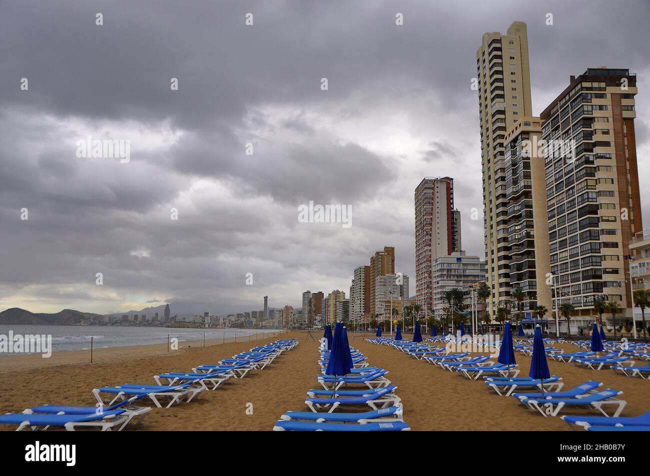 tower blocks Benidorm Andalucía Spain Stock Photo - Alamy
