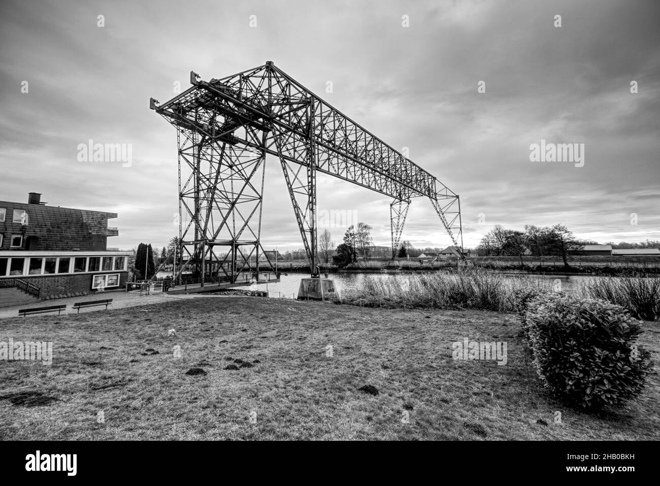 Old bridge in monochrome Black and White Stock Photos & Images - Alamy