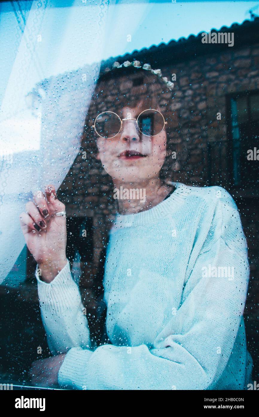 Stay window in drops hi-res stock photography and images - Alamy