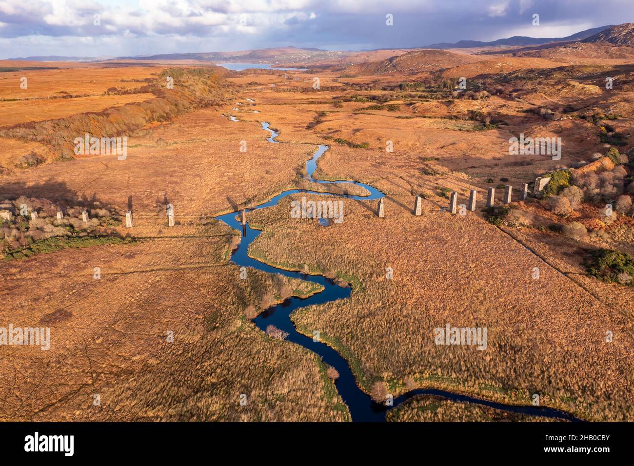 Ireland donegal railway aerial hi-res stock photography and images - Alamy