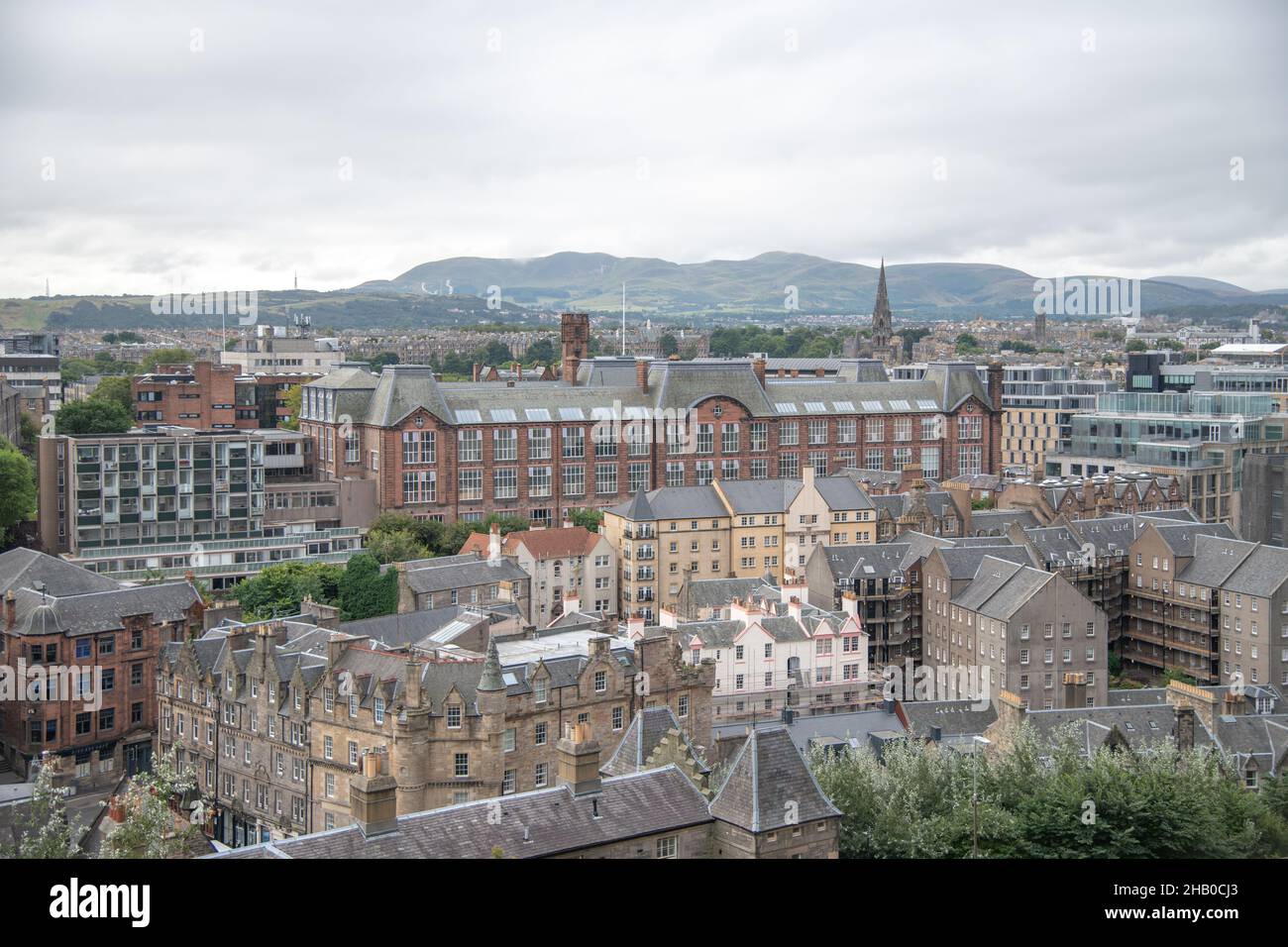 View of Edinburgh from Edinburgh Castle, UK Stock Photo - Alamy
