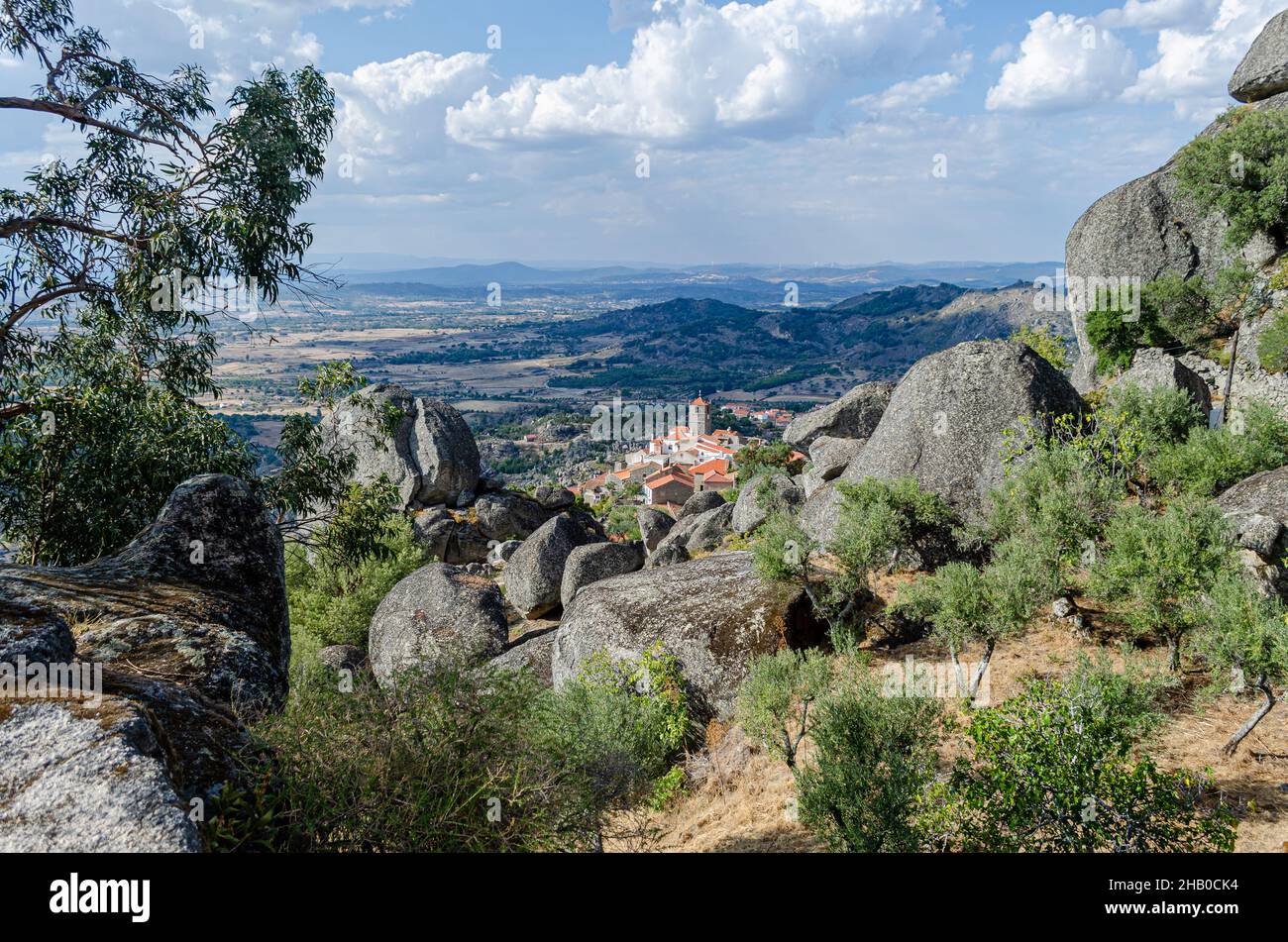 View of the medieval village of Monsanto, Portugal Stock Photo - Alamy
