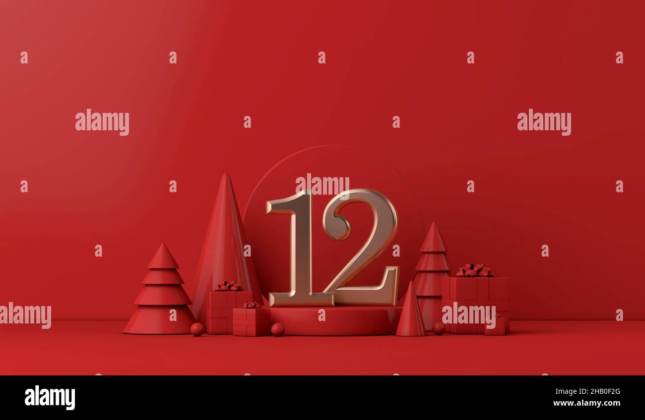 Twelve days of christmas illustration hi-res stock photography and ...