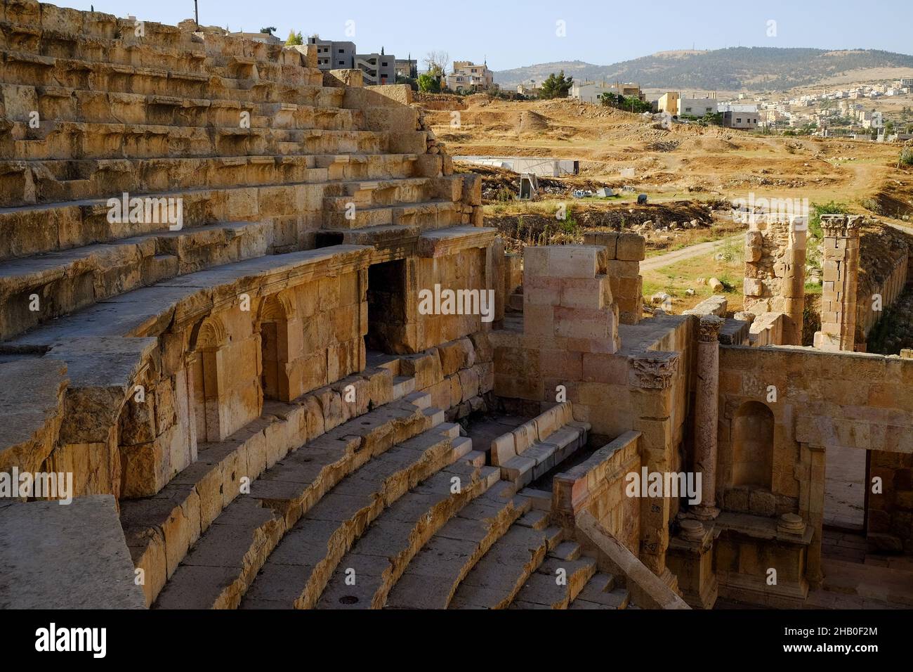 Roman Northern Theater of Jerash in Jordan Stock Photo - Alamy