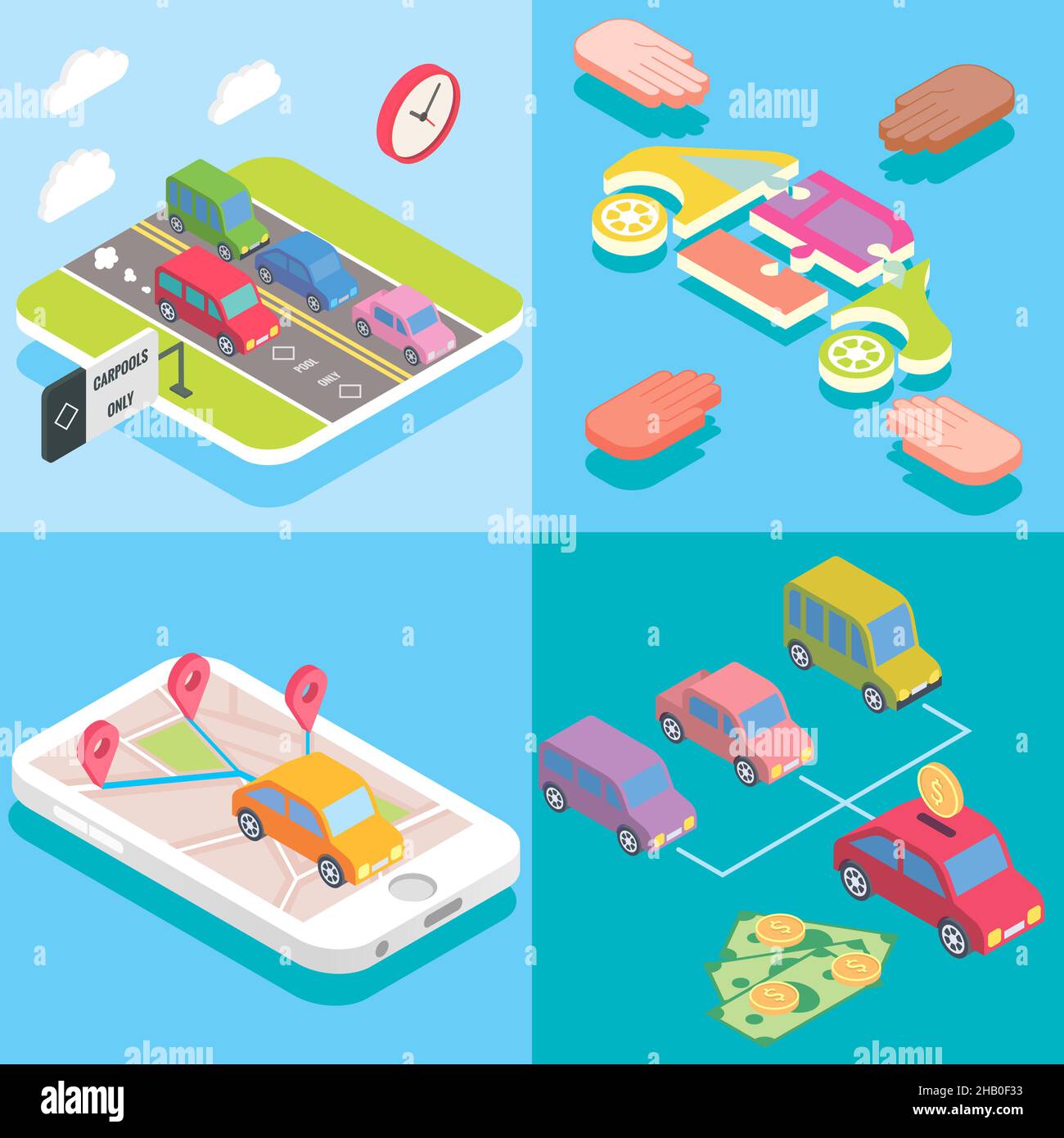 Hov lane Stock Vector Images - Alamy