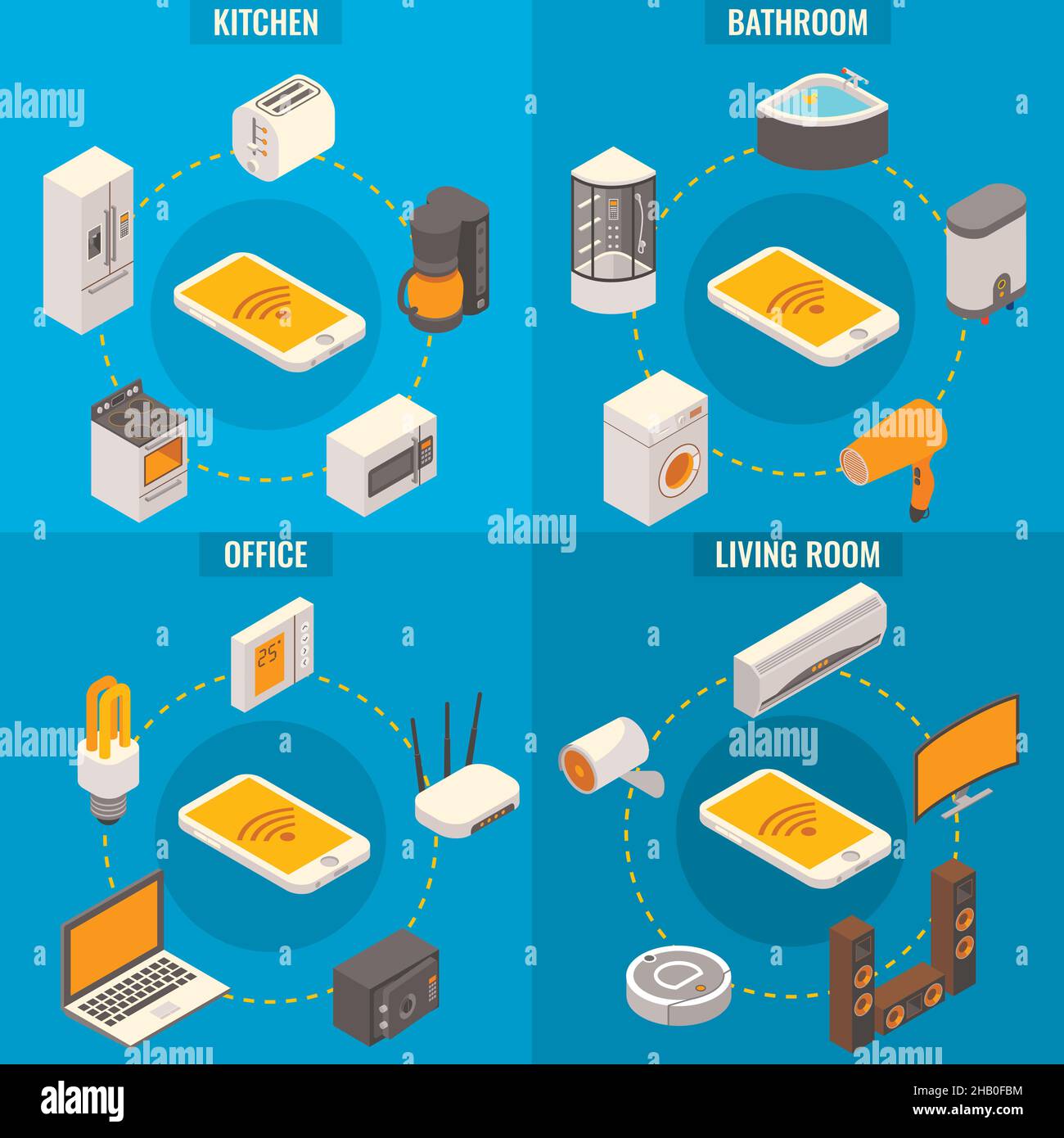 Smart living rooms hi-res stock photography and images - Alamy