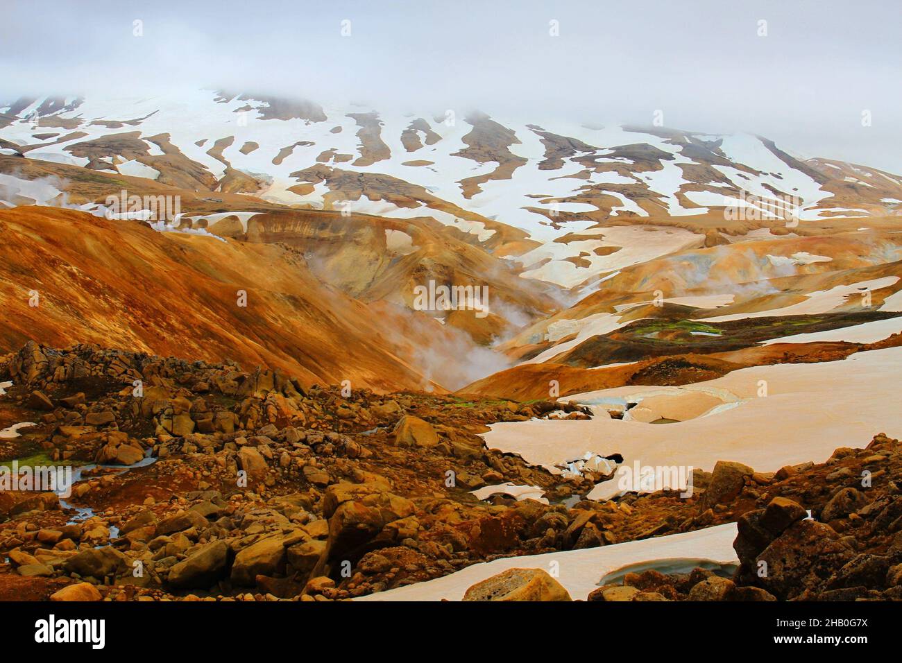 Hveradalir goethermal park Kerlingarfjoll Stock Photo - Alamy