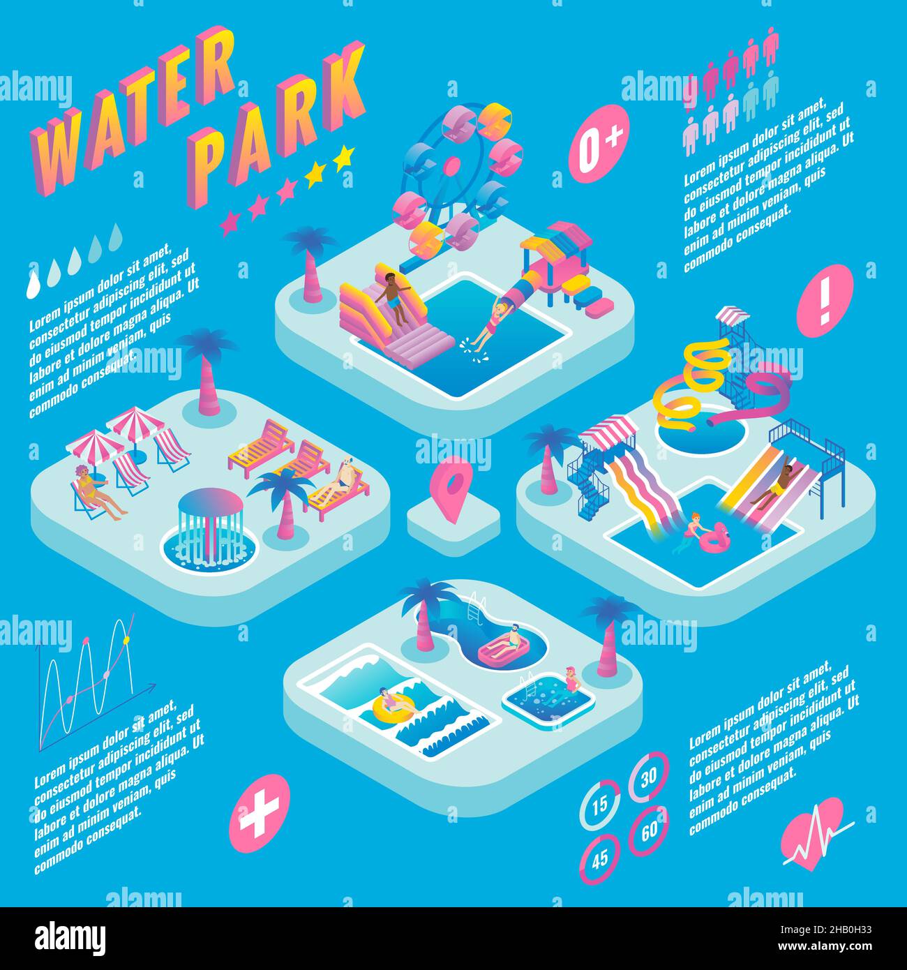 Swimming pool and jacuzzi Stock Vector Images - Alamy