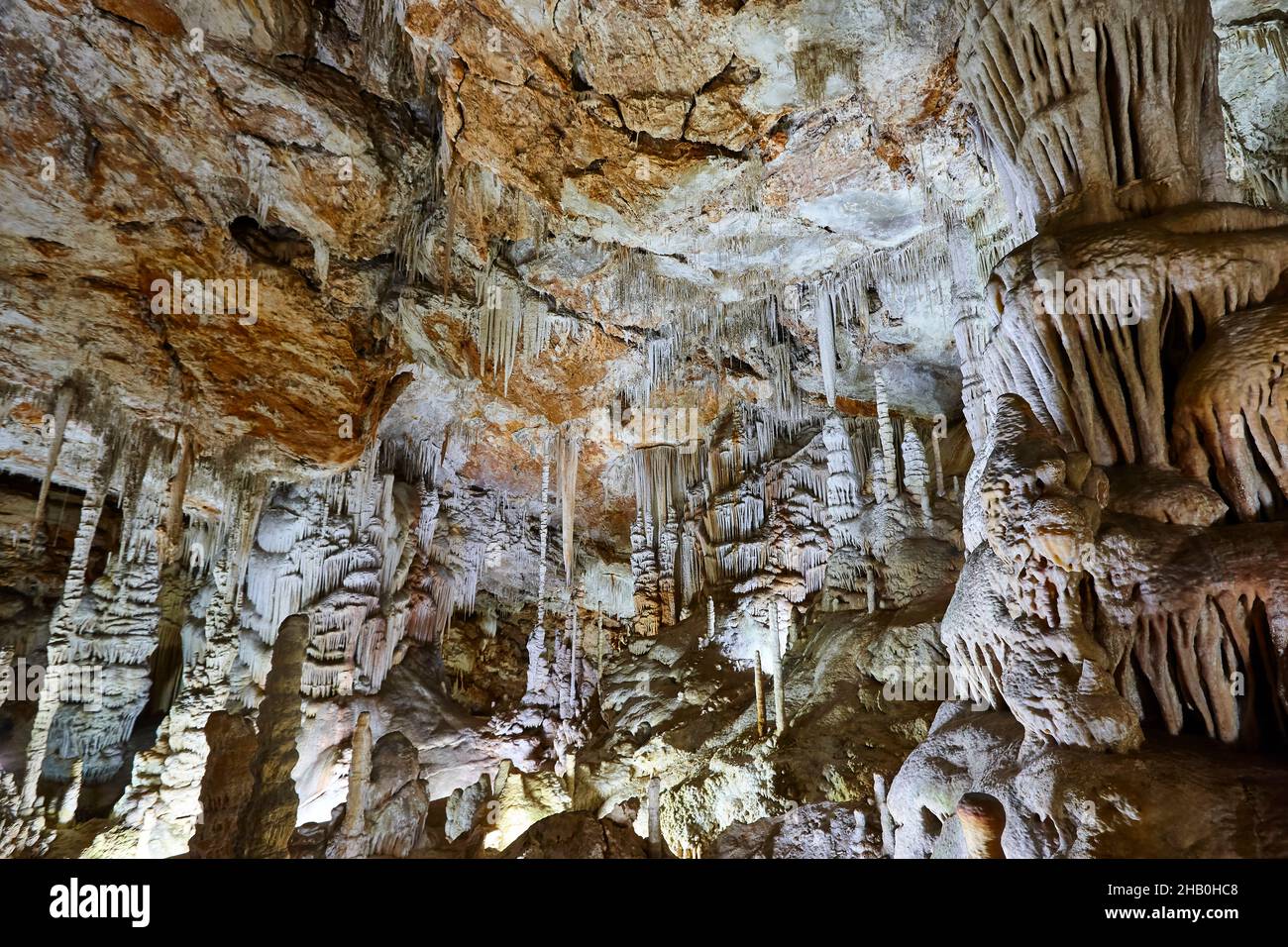Campanet caves in Mallorca. Geological and mineral. Balearic islands ...