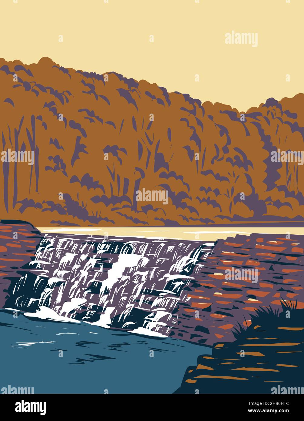 Devil's Den State Park Waterfall at Butterfield Trail in the Ozark ...