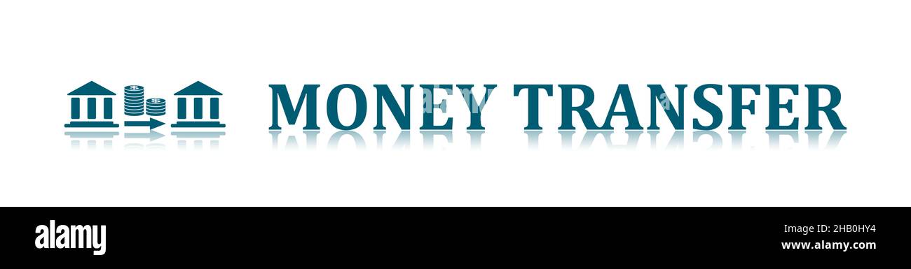 Illustration of a money transfer concept Stock Photo - Alamy