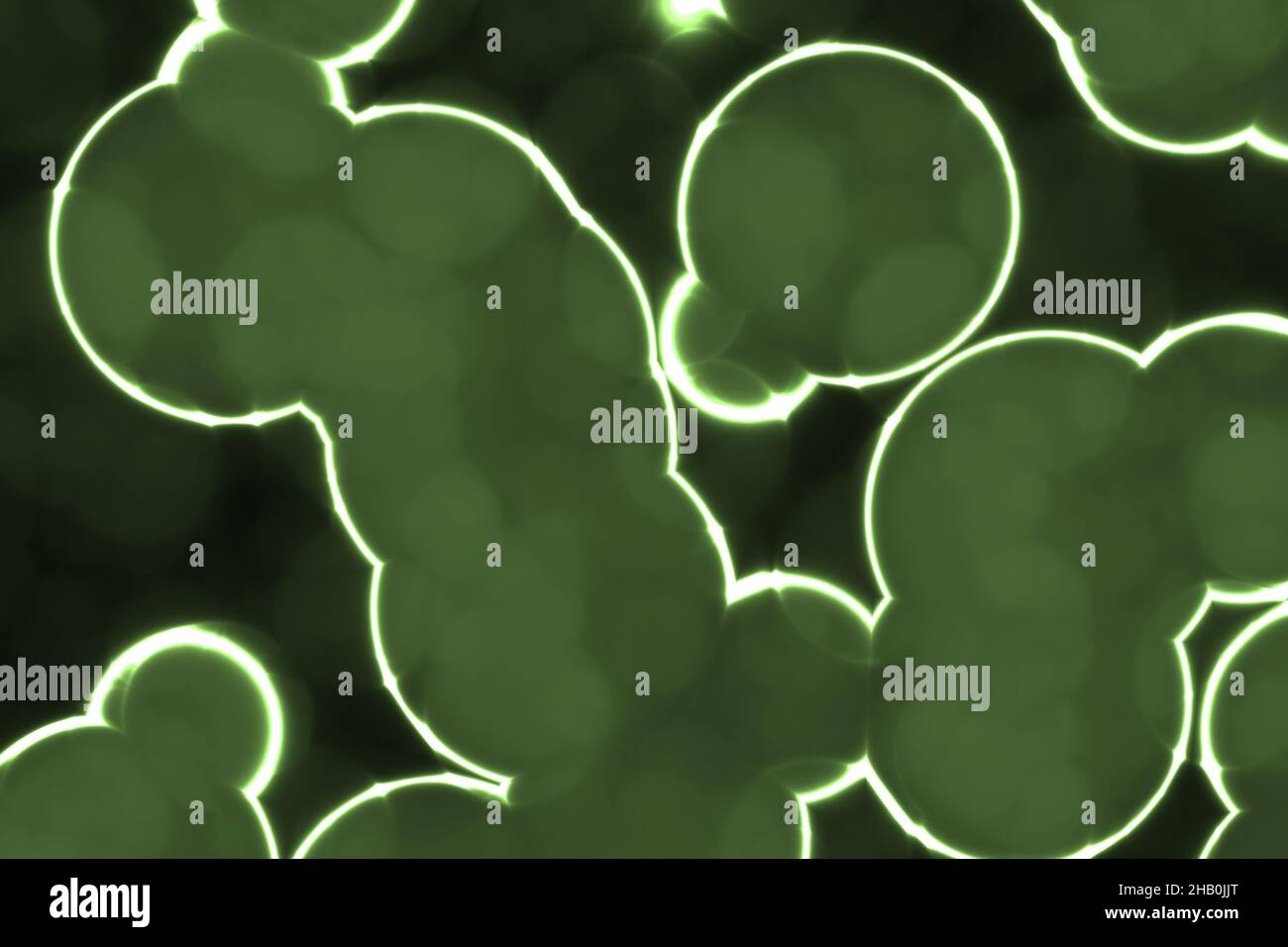 creative modern green huge amount of bio micro organisms computer ...