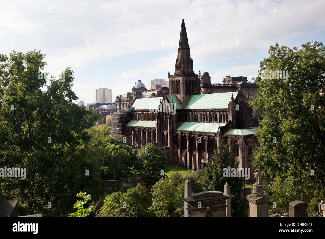Glasgow cathedral aka High Kirk of Glasgow St Kentigern Mungo Stock ...