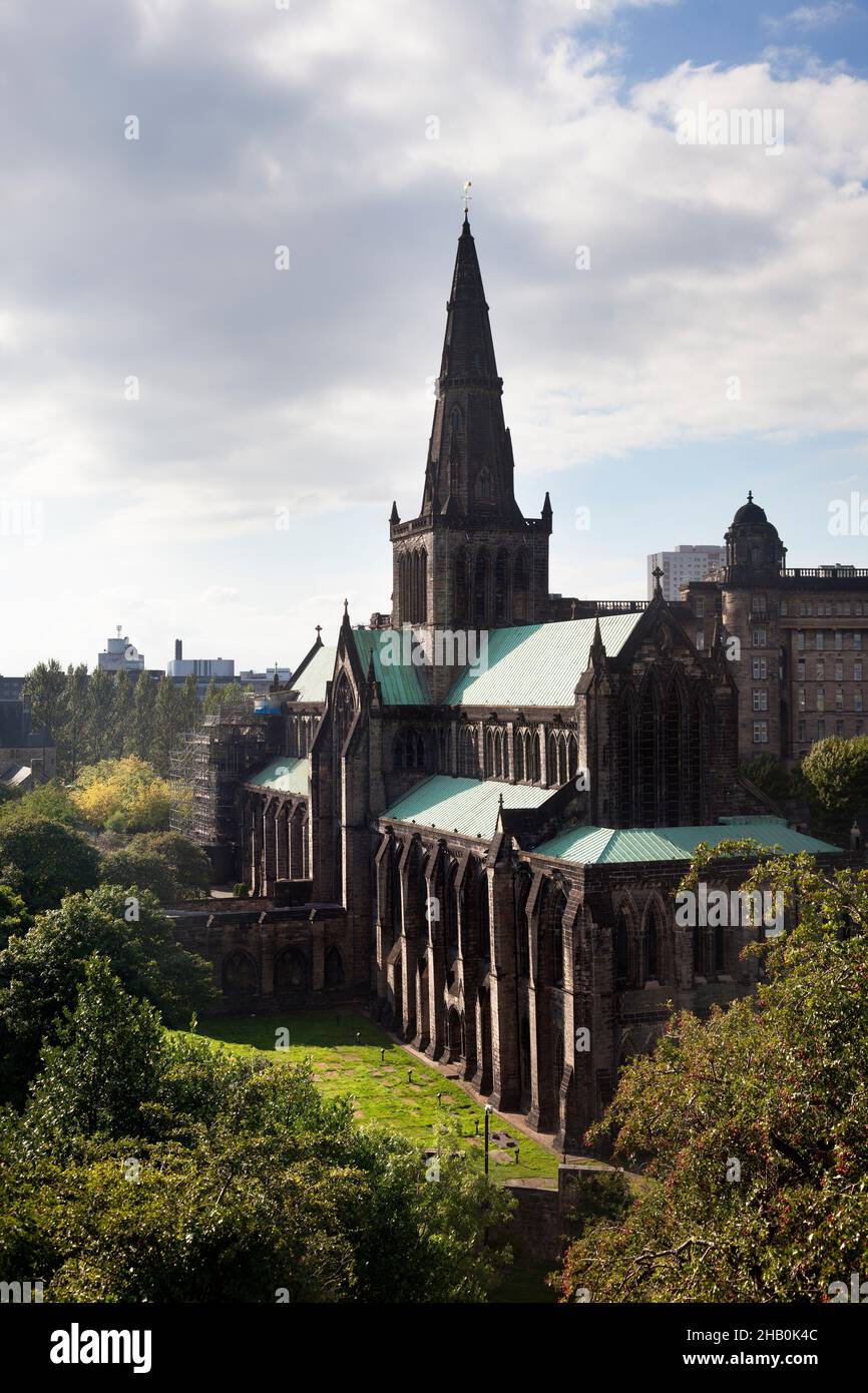 Glasgow cathedral aka High Kirk of Glasgow St Kentigern Mungo Stock ...