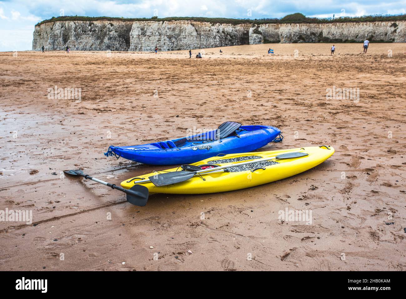 Golden sand of Viking Bay Broadstairs, Thanet, Kent, UK and the ...
