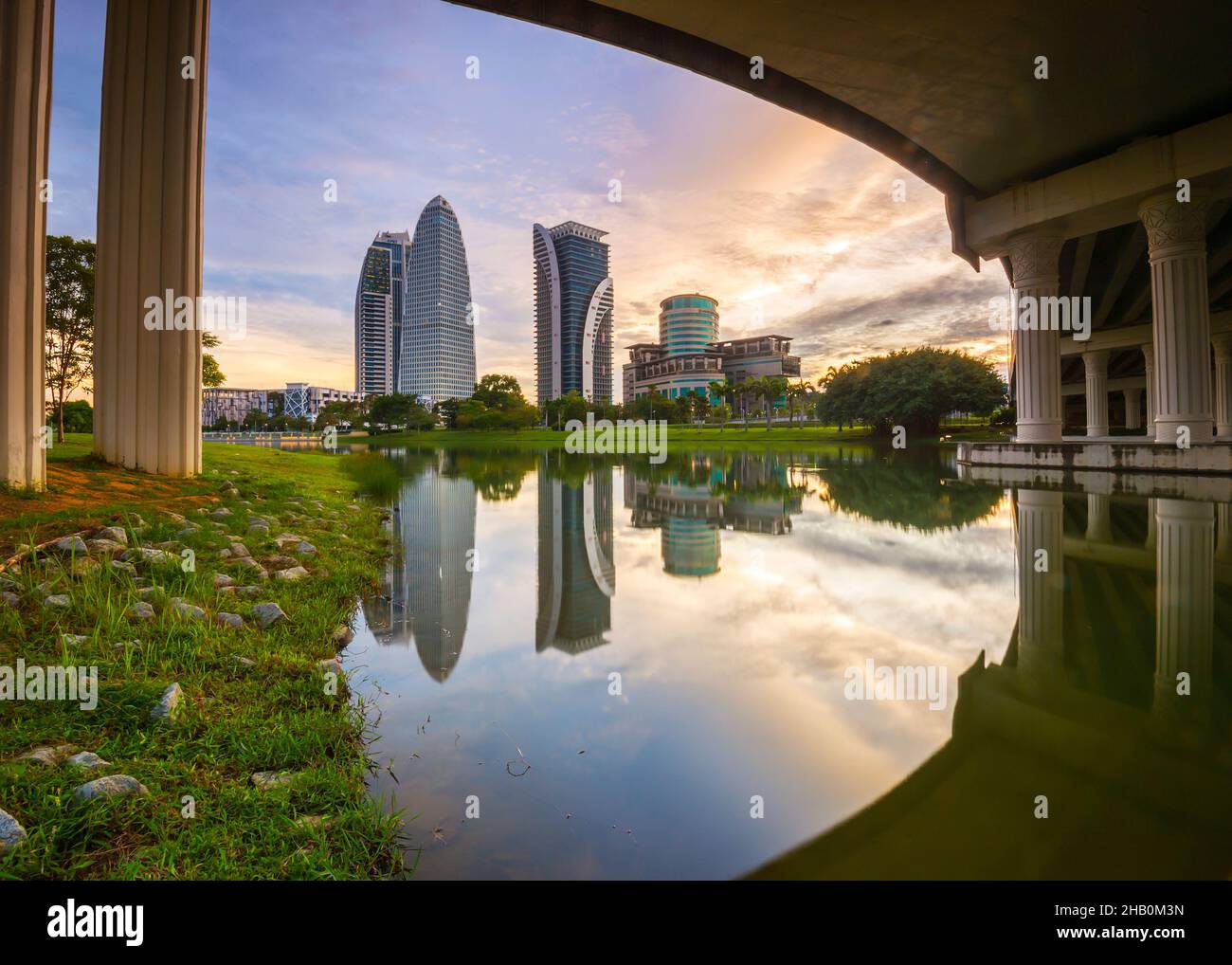 Putrajaya architecture building and bridge Stock Photo - Alamy