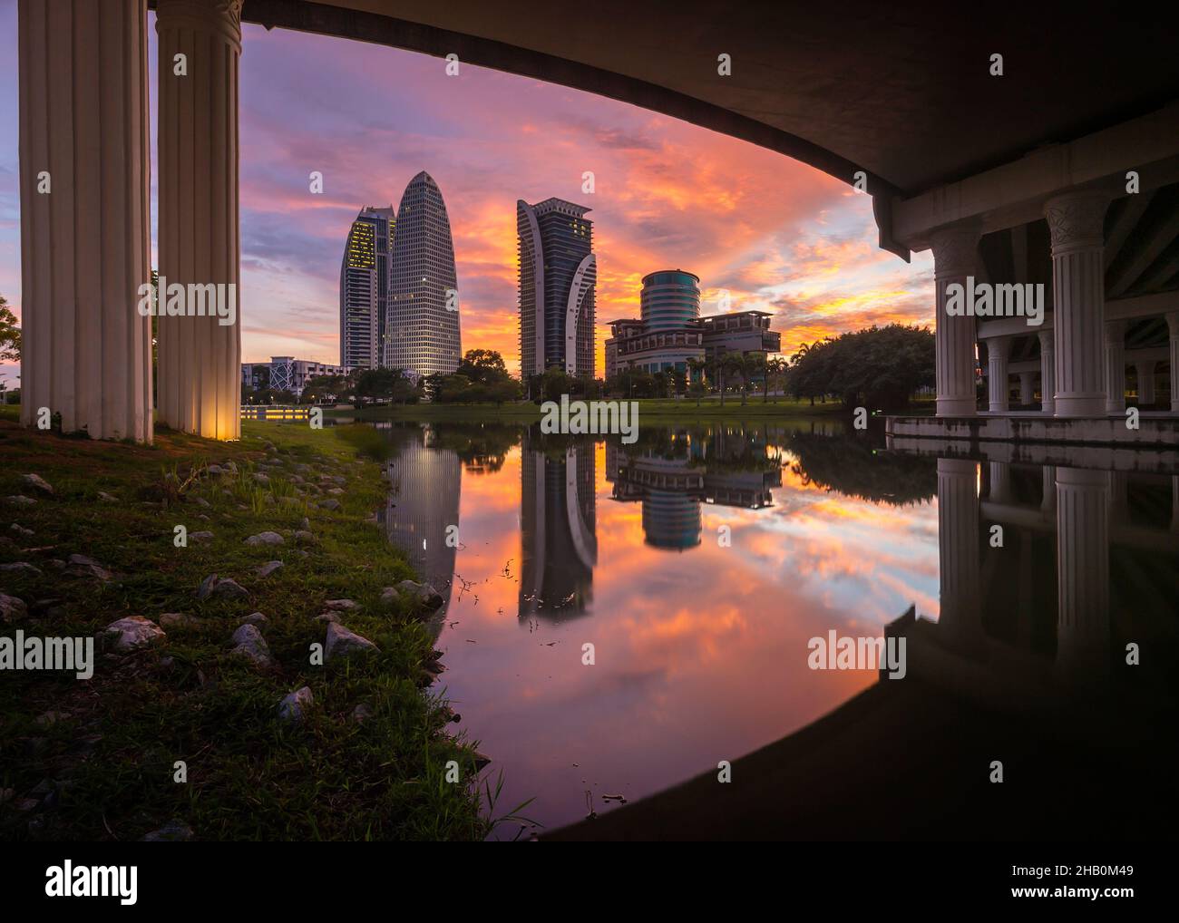 Putrajaya architecture building and bridge Stock Photo - Alamy