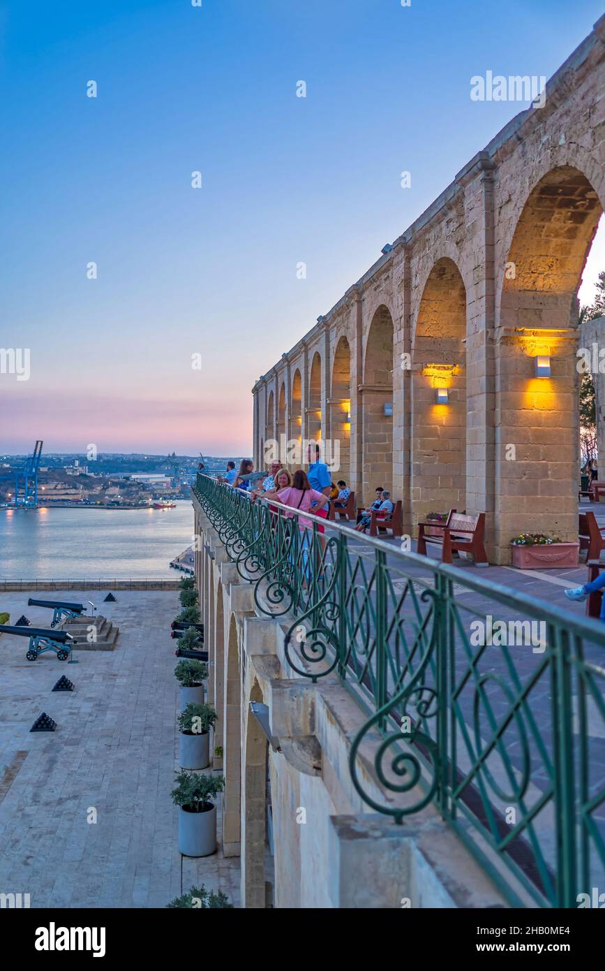 Famous colonnaded Upper Barrakka Gardens, the most popular public ...