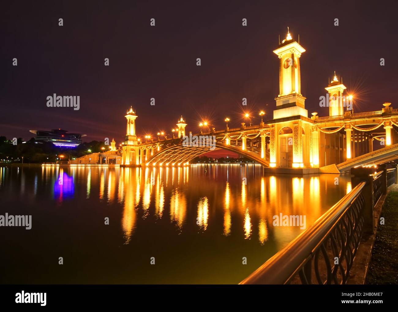 Putrajaya architecture building and bridge Stock Photo - Alamy