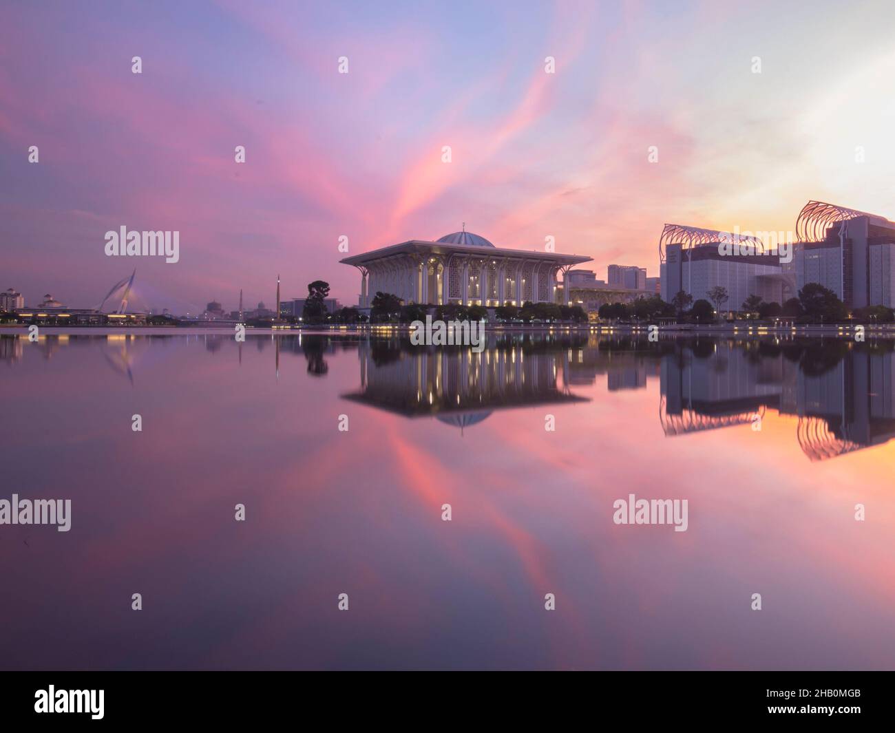 Putrajaya architecture building and bridge Stock Photo - Alamy