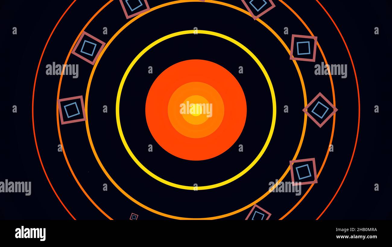 CGI motion backgrounds ideal for editing, colorful animation of glowing ...