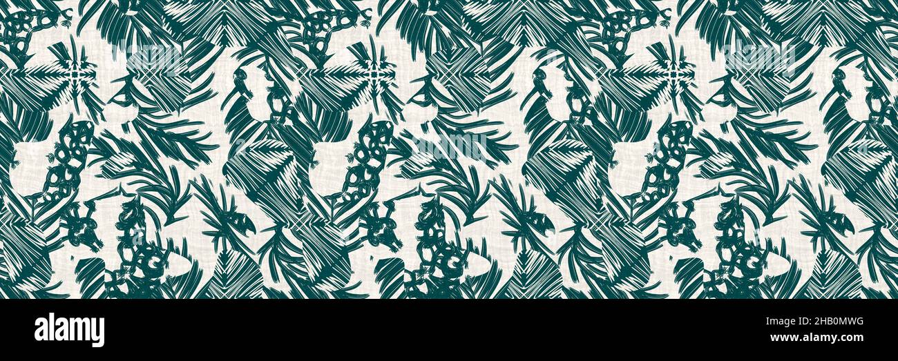 Seamless two tone hand drawn brushed effect pattern border swatch Stock ...