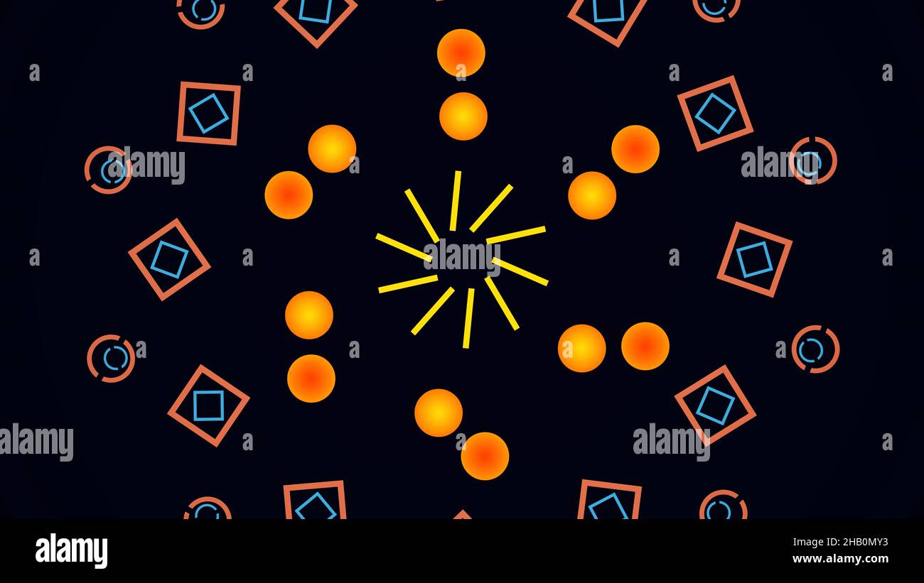 CGI motion backgrounds ideal for editing, colorful animation of glowing ...