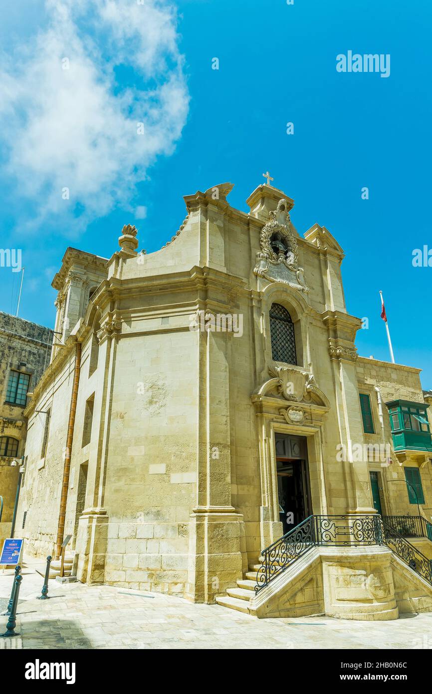 External view of the Church of Our Lady of Victory in the Maltese ...