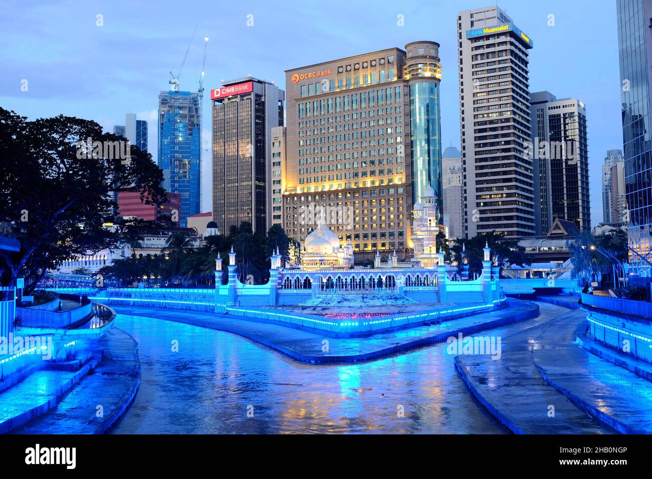 View of River of Life at night Stock Photo - Alamy