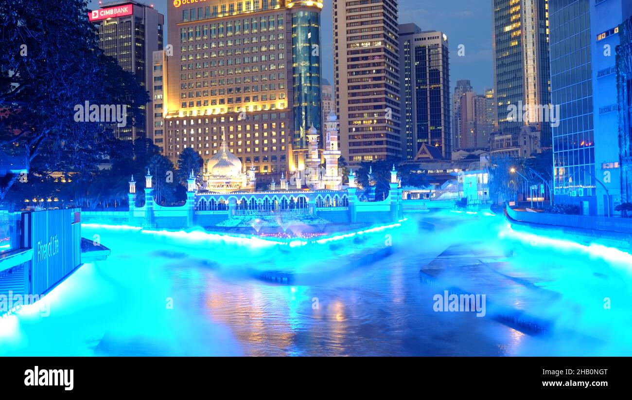 View of River of Life at night Stock Photo - Alamy