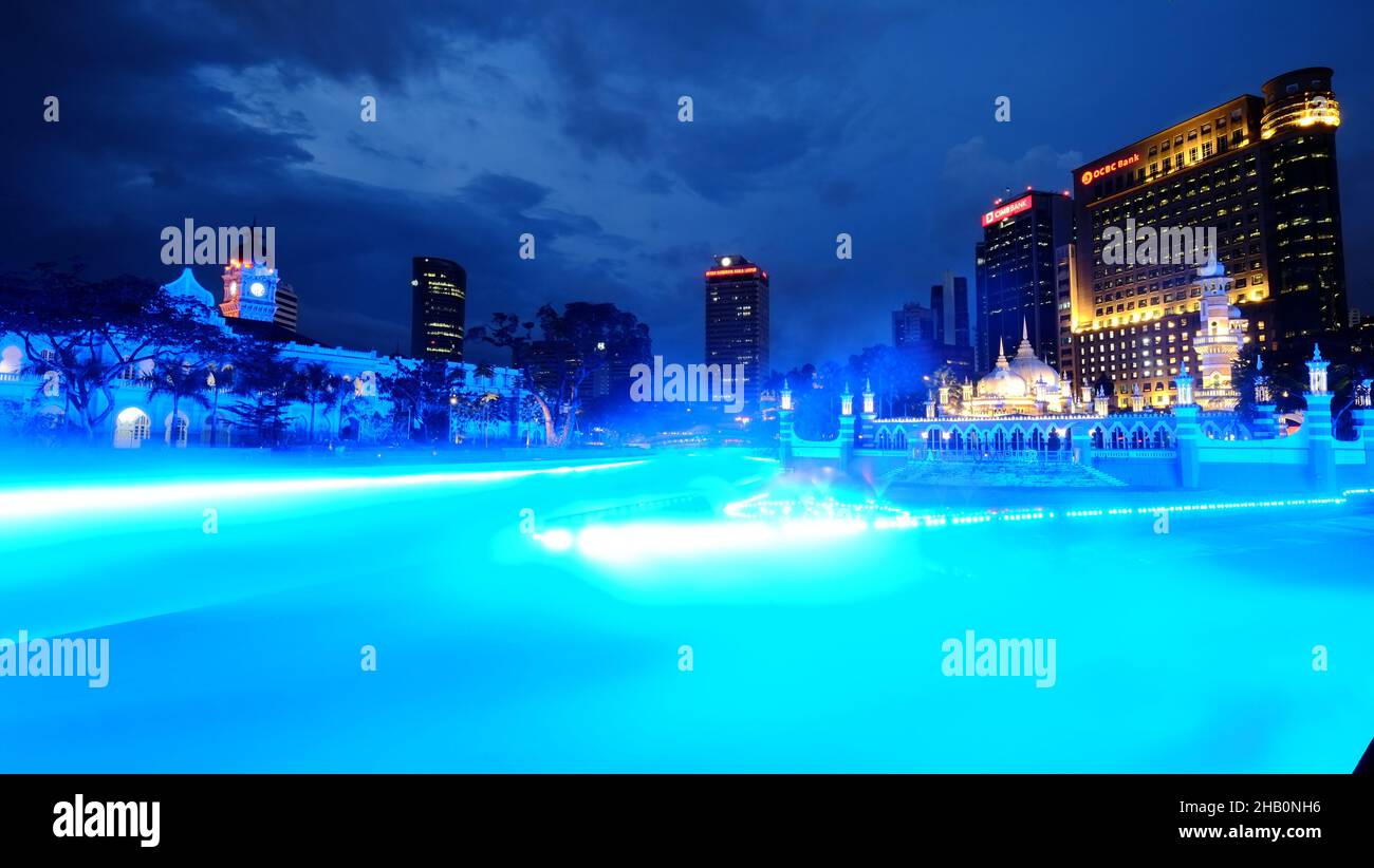 View of River of Life at night Stock Photo - Alamy