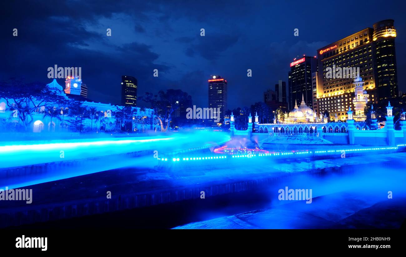 View of River of Life at night Stock Photo - Alamy