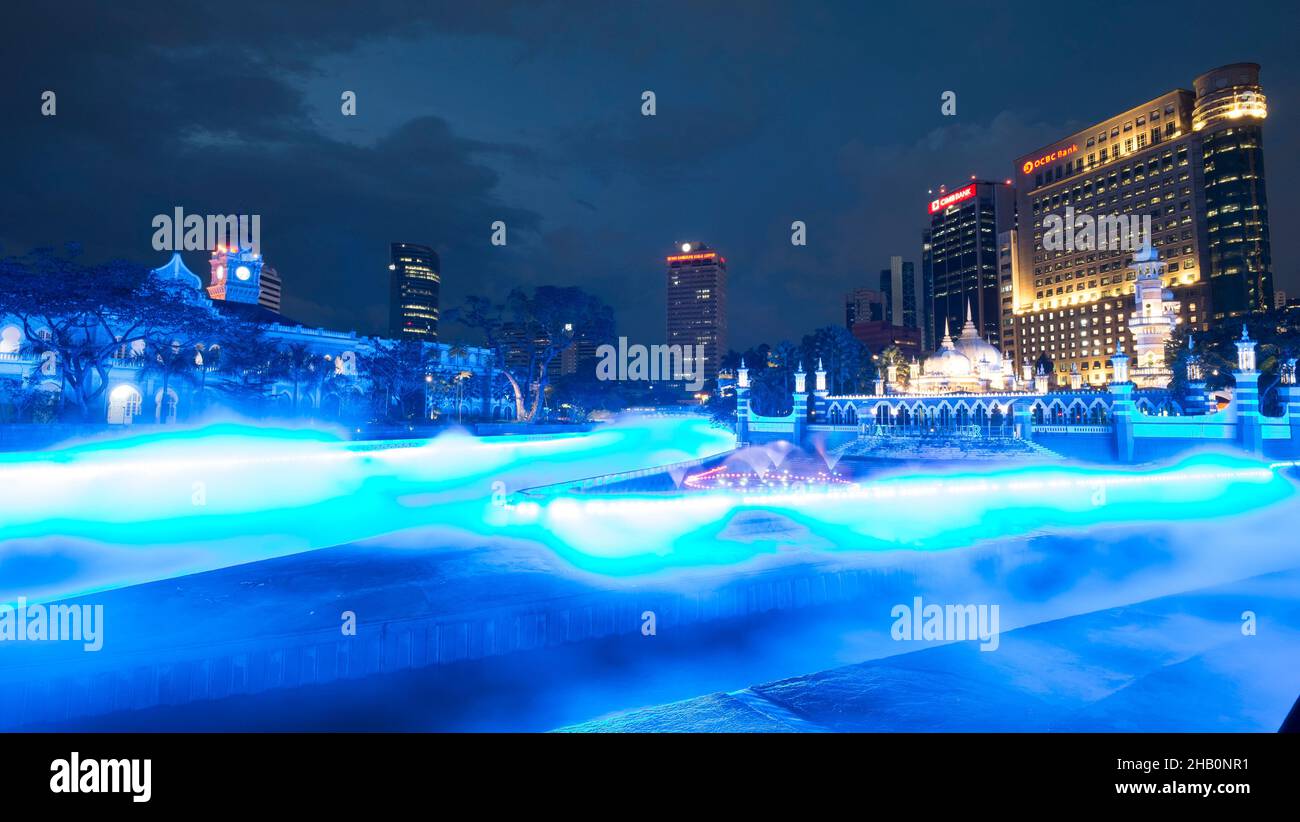 View of River of Life at night Stock Photo - Alamy