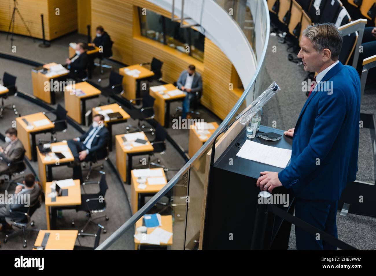Erfurt, Germany. 16th Dec, 2021. Björn Höcke, Thuringia's AfD ...