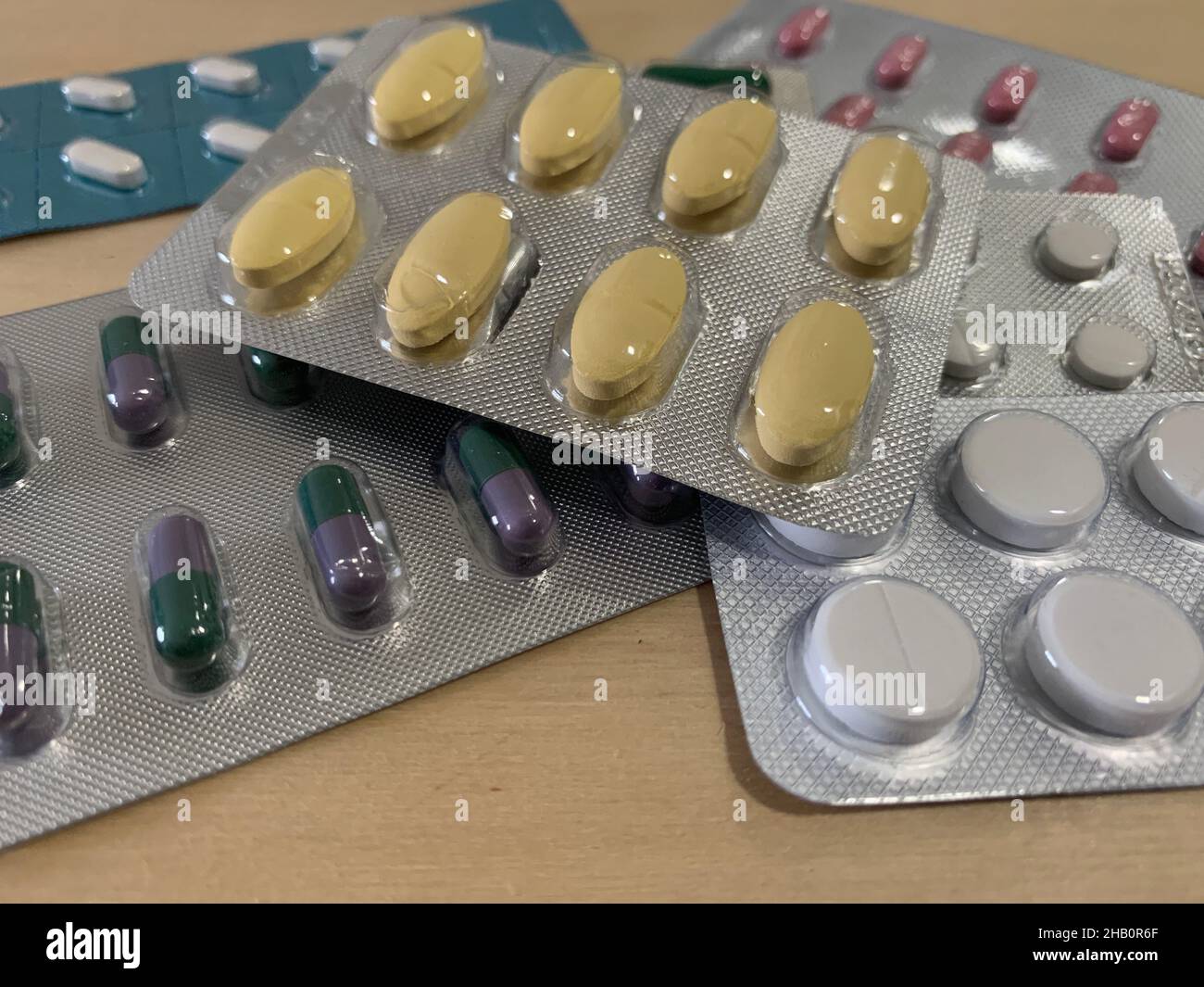 Assorted pharmaceutical medicine pills, tablets and capsules. Take good ...