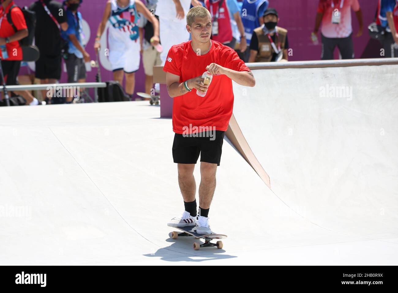JULY 25th, 2021 - TOKYO, JAPAN: Angelo CARO NARVAEZ of Peru ahead of ...