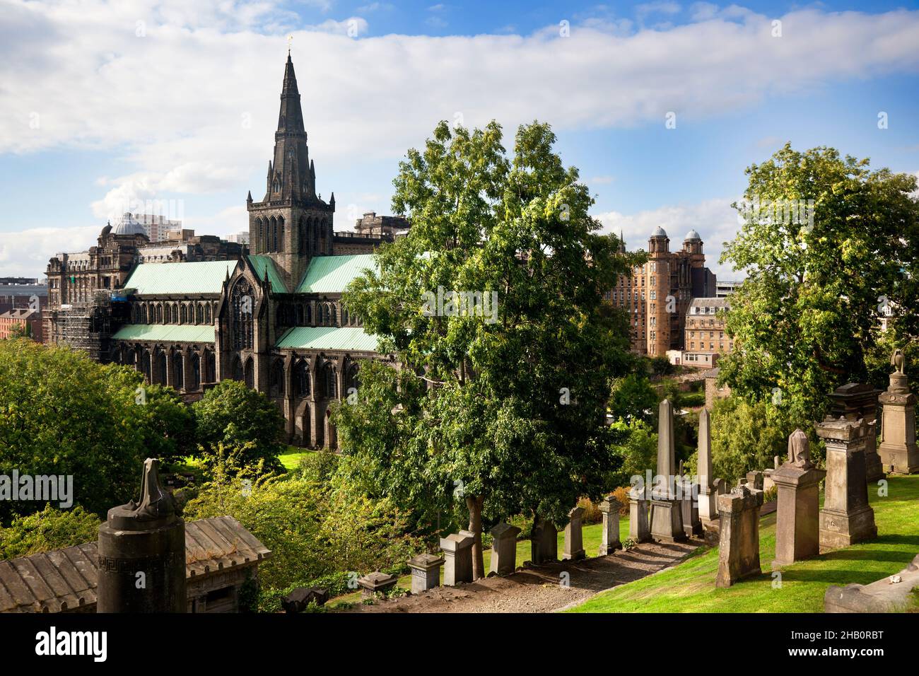 Glasgow cathedral aka High Kirk of Glasgow St Kentigern Mungo Stock ...