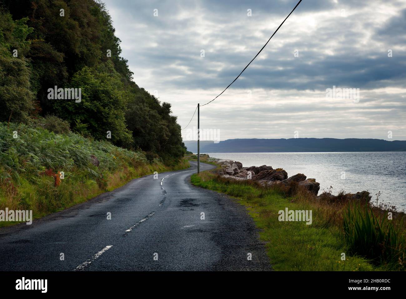 road to the horizon in Isle of Arran. Scotland Stock Photo - Alamy