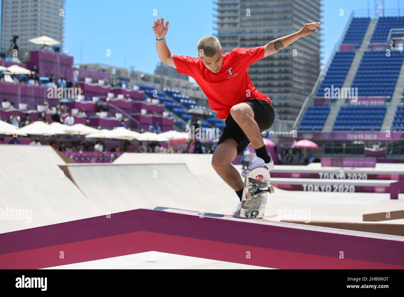 JULY 25th, 2021 - TOKYO, JAPAN: Angelo CARO NARVAEZ of Peru in action ...