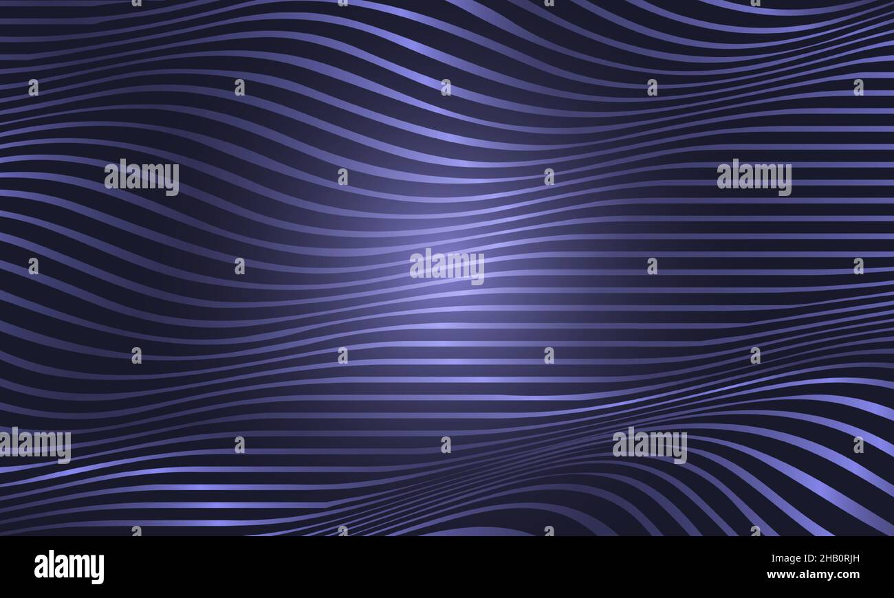 Very peri color of the year 2022 glowing waved horizontal shapes luxury ...