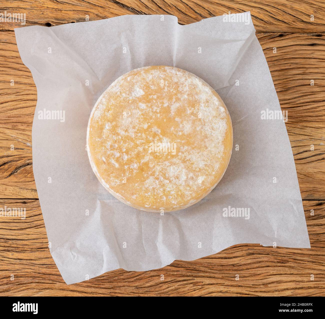 Artisanal Canastra cheese from Minas Gerais, Brazil over paper Stock ...