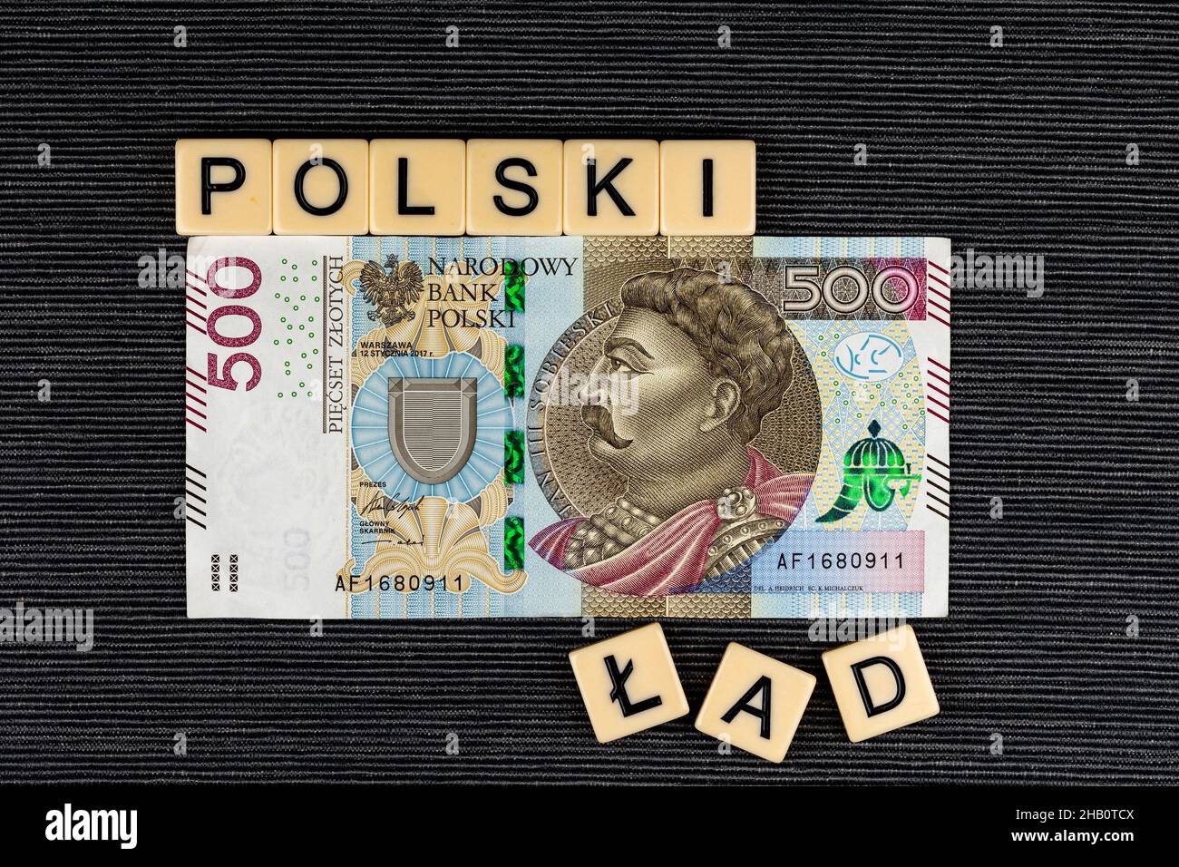 The sentence "Polski Ład" translated as "Polish Order" and single ...