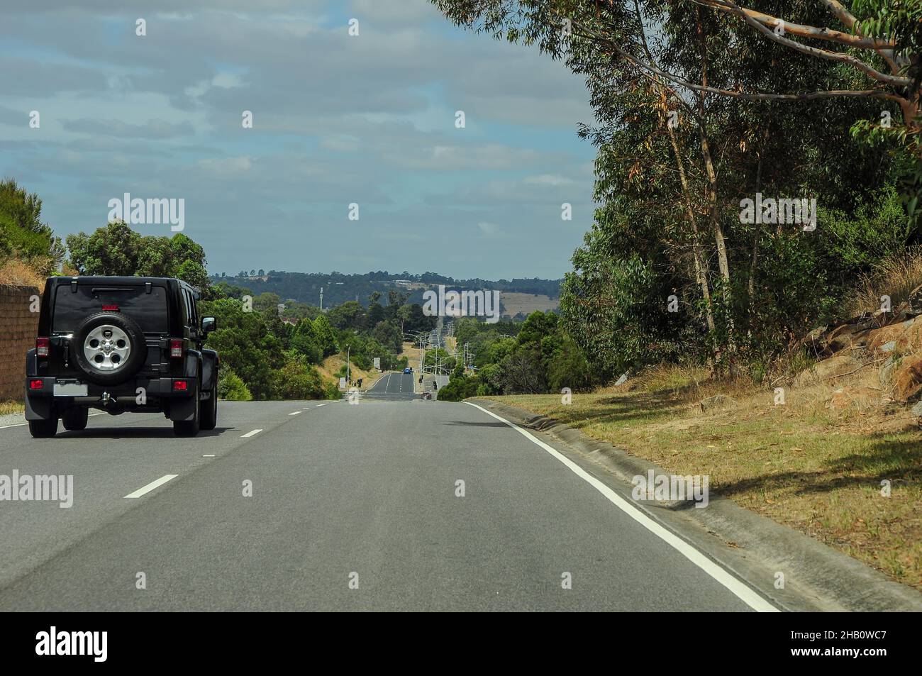 Roads in Australia in Victoria in the suburb of Melbourne, Hallam Stock ...
