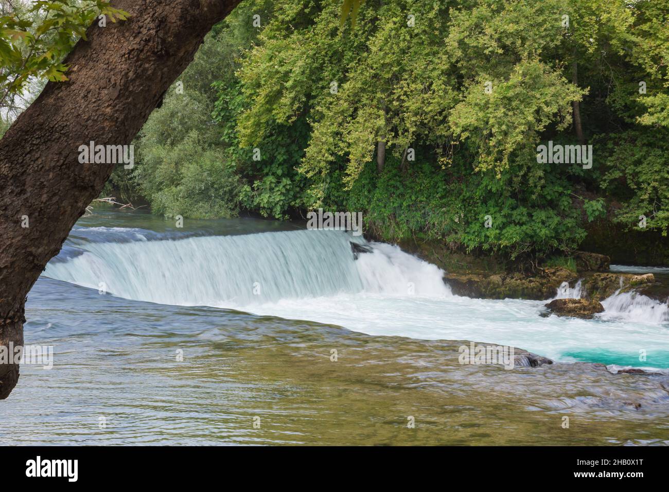 Manavgat Waterfall on the Manavgat Stream with its clean nature and ...