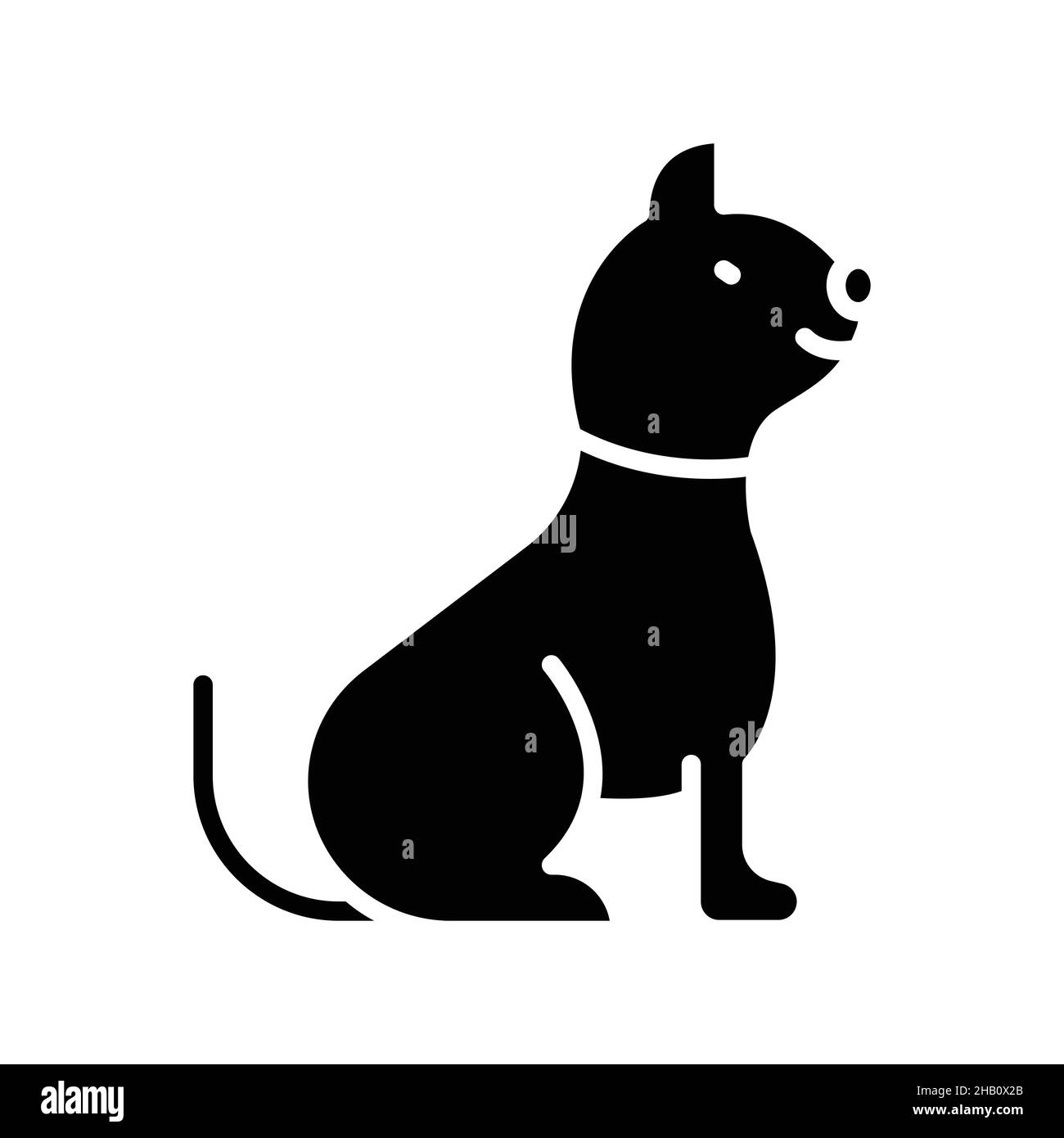 Cat glyph icon animal Cut Out Stock Images & Pictures - Alamy