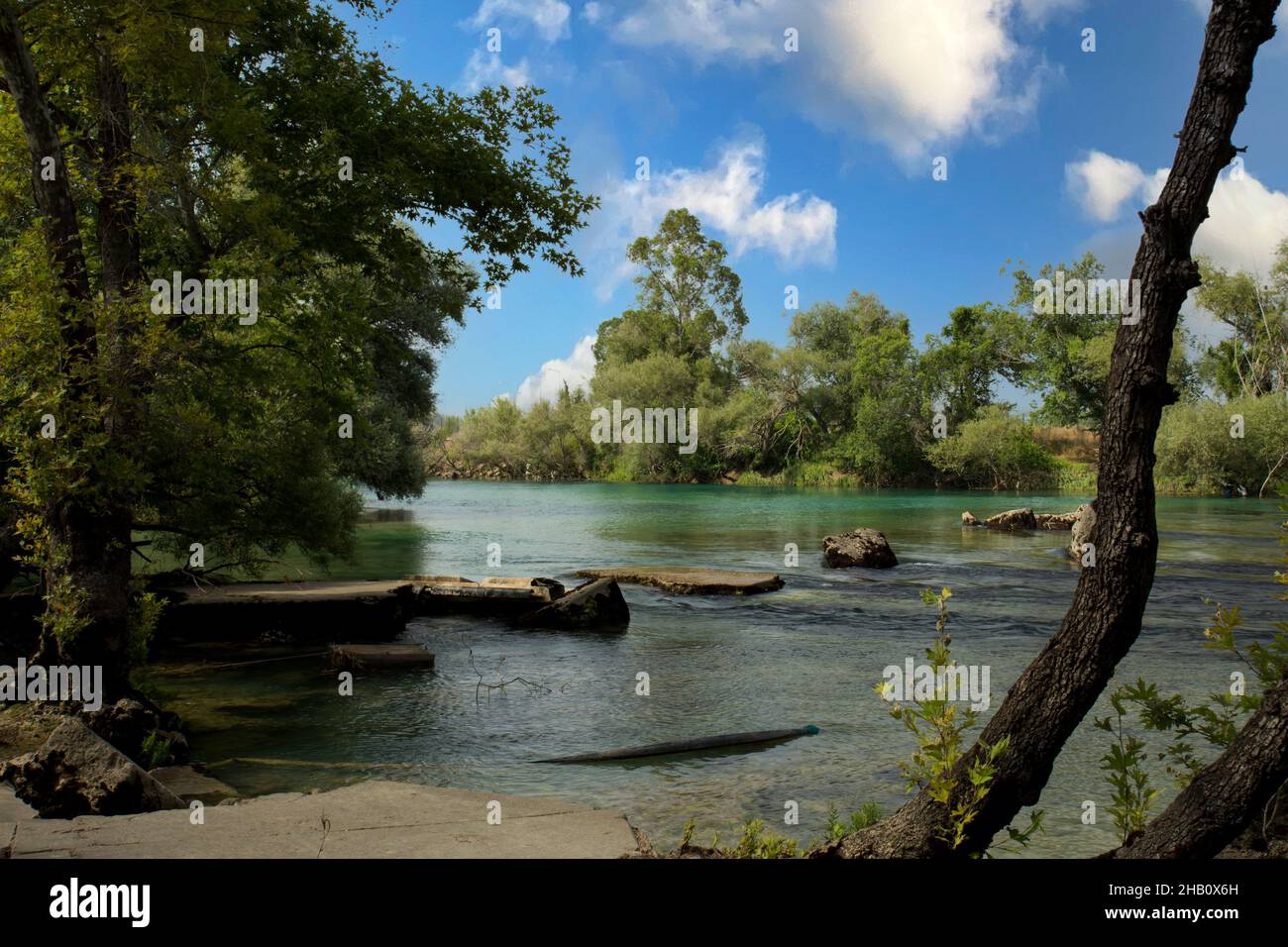 Manavgat Waterfall on the Manavgat Stream with its clean nature and ...