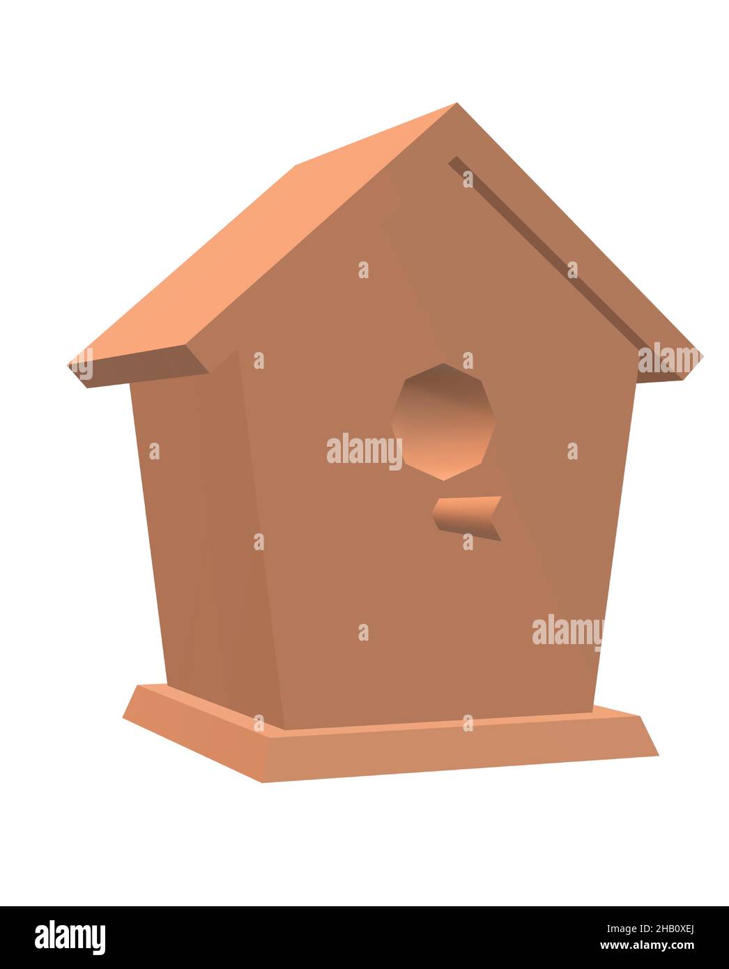 Solid Brown Bird House Stock Vector Image & Art - Alamy