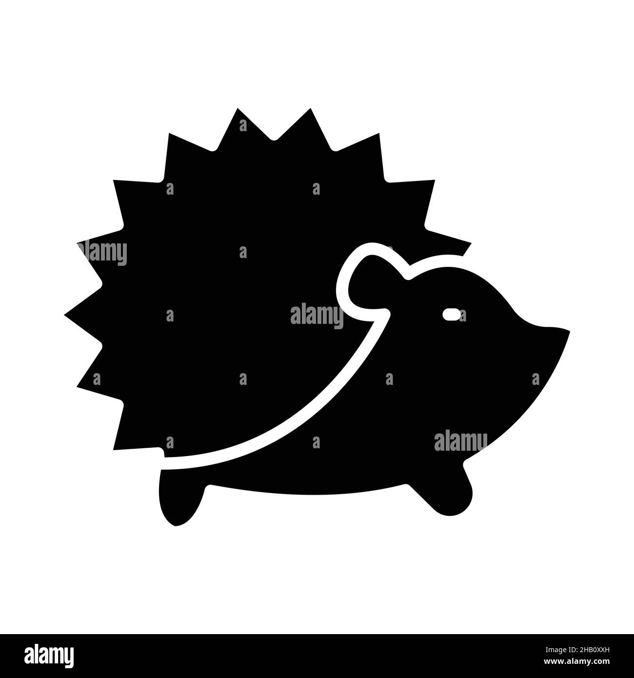 Hedgehog Glyph Icon Animal Vector Stock Vector Image & Art - Alamy